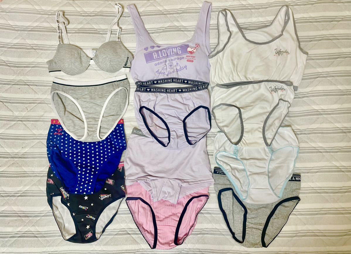 【未使用】ショーツ ジュニア 22枚 jc js 中学生 小学生 女子 パンツ ブラ キャミソール スパッツ 下着 jk 高校生 165 ...