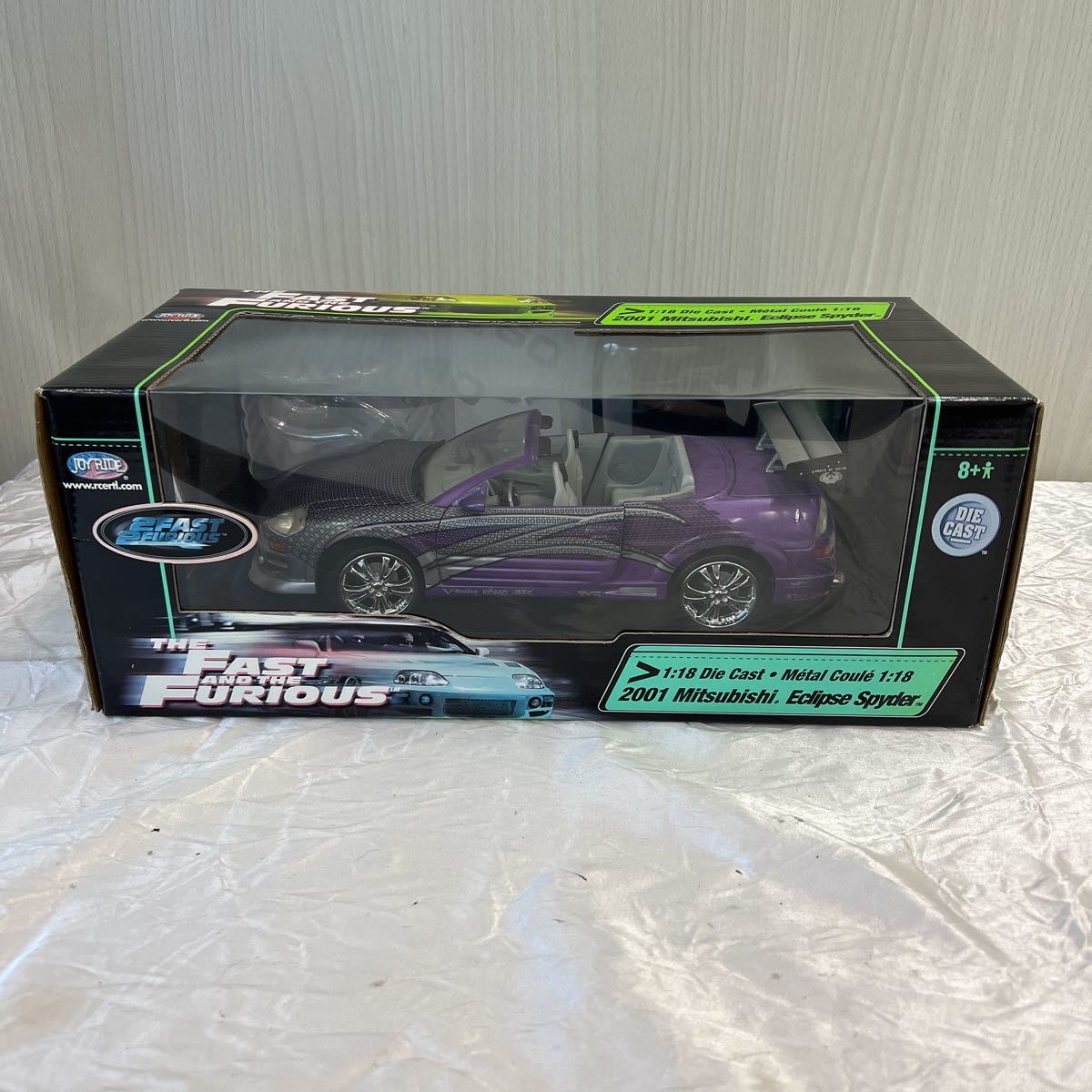 【目立った傷や汚れなし】美品 JOY RIDE ワイルドスピード MITSUBISHI ECLIPSE SPYDER 1:18 ミツビシ エクリプス スパイダーの落札情報詳細 - Yahoo ...