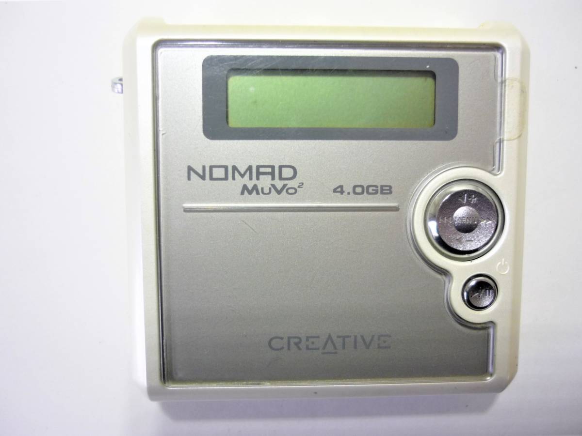 【やや傷や汚れあり】Creative NOMAD MuVo2 4GB USB 2.0対応 HDD＆デジタルオーディオプレーヤー 動作一部確認 ...