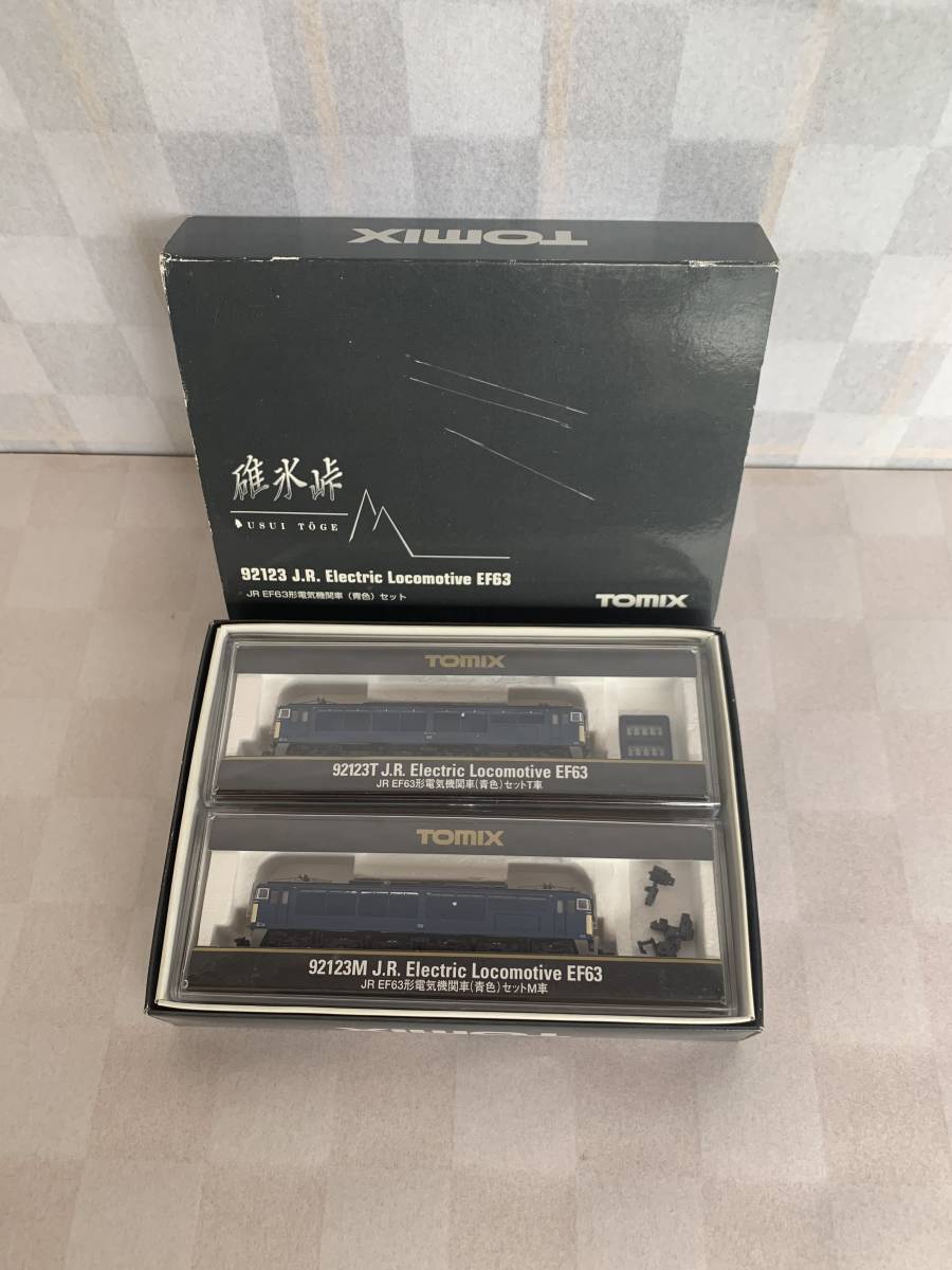 【未使用に近い】Nゲージ、TOMIX. JR EF63 Electric Locomotive （BLUE) 2item-SET.の落札情報詳細 - ヤフオク落札価格検索 オークフリー