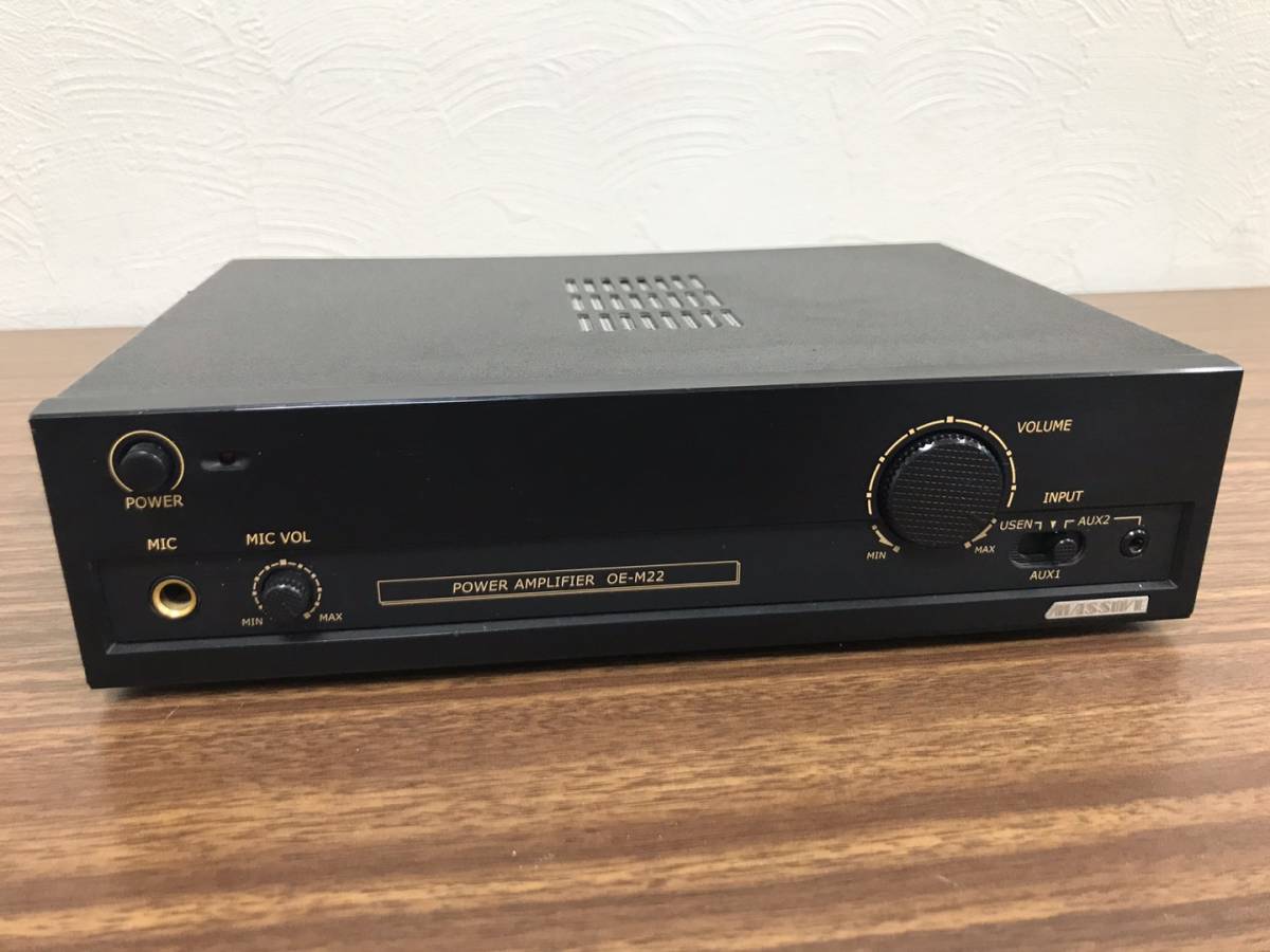 【やや傷や汚れあり】272【USED】 MASSIVE OE-M15 POWER AMPLIFIER パワーアンプ マッシブ オースミ電機 ...