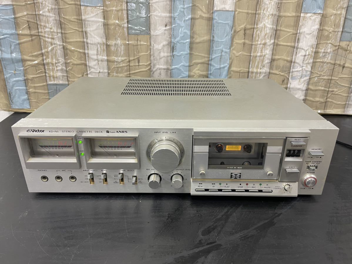 【目立った傷や汚れなし】c& Victor カセットデッキ KD-A6 整備動作品 高音質 ビクター JVC X-cutSAヘッド ANRS の落札情報詳細 - ヤフオク落札価格検索 オークフリー