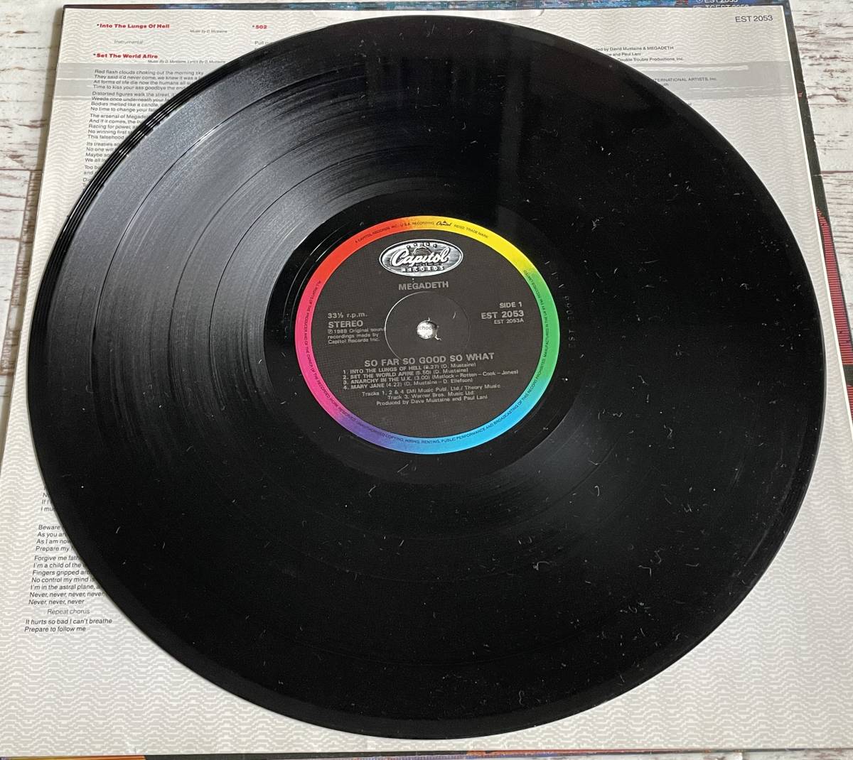 【傷や汚れあり】MEGADETH / SO FAR SO GOOD SO WHAT!【UK盤】1988の落札情報詳細 - Yahoo ...
