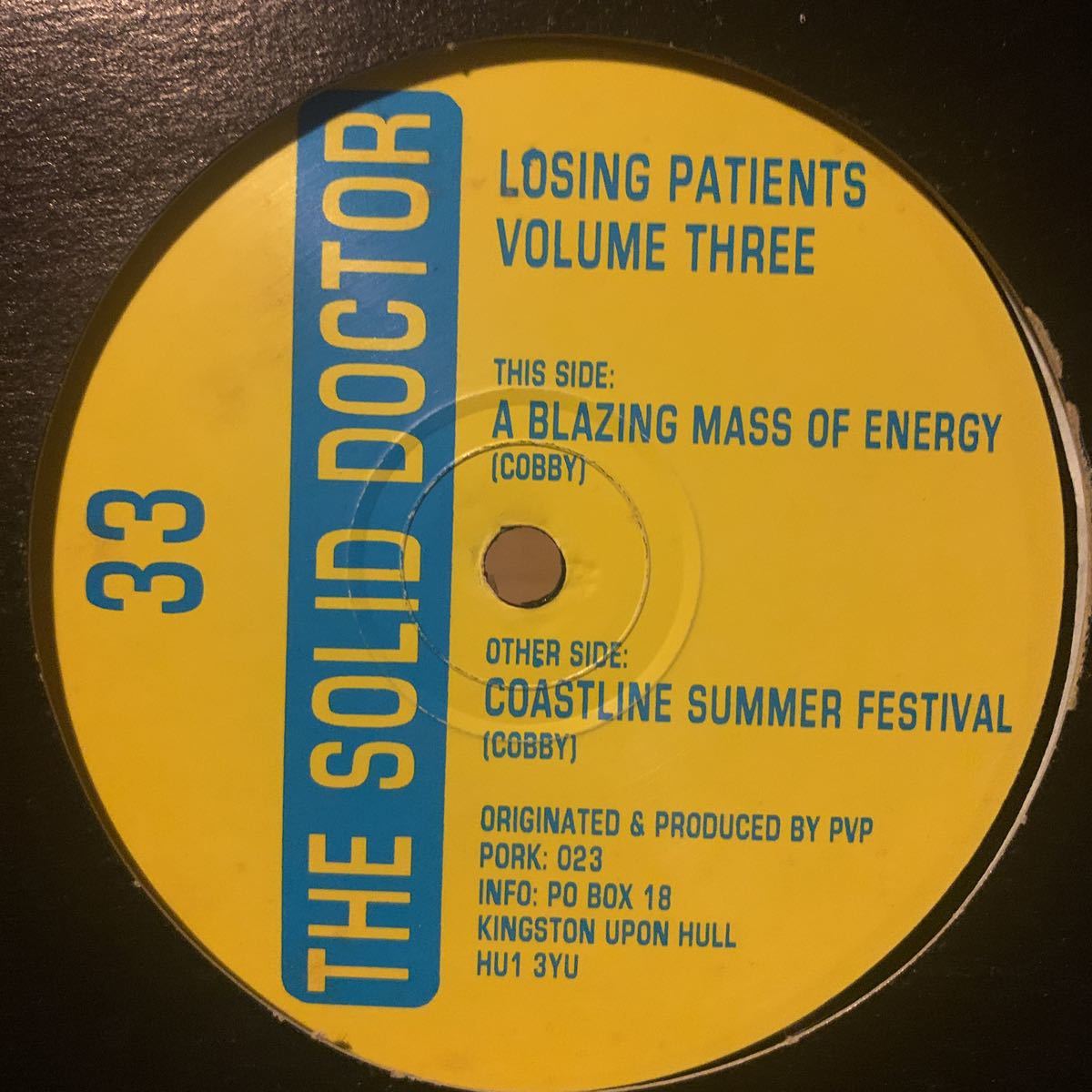 【傷や汚れあり】[ The Solid Doctor - Losing Patients Volume Three - Pork Recordings PORK 023 ]の落札情報詳細 ...