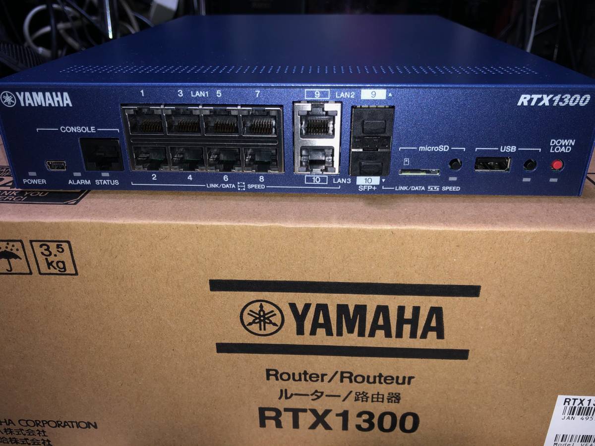 【目立った傷や汚れなし】（美品）YAMAHA＜ヤマハ＞ 10ギガアクセス VPNルーター RTX1300 の落札情報詳細| ヤフオク落札価格情報 オークフリー