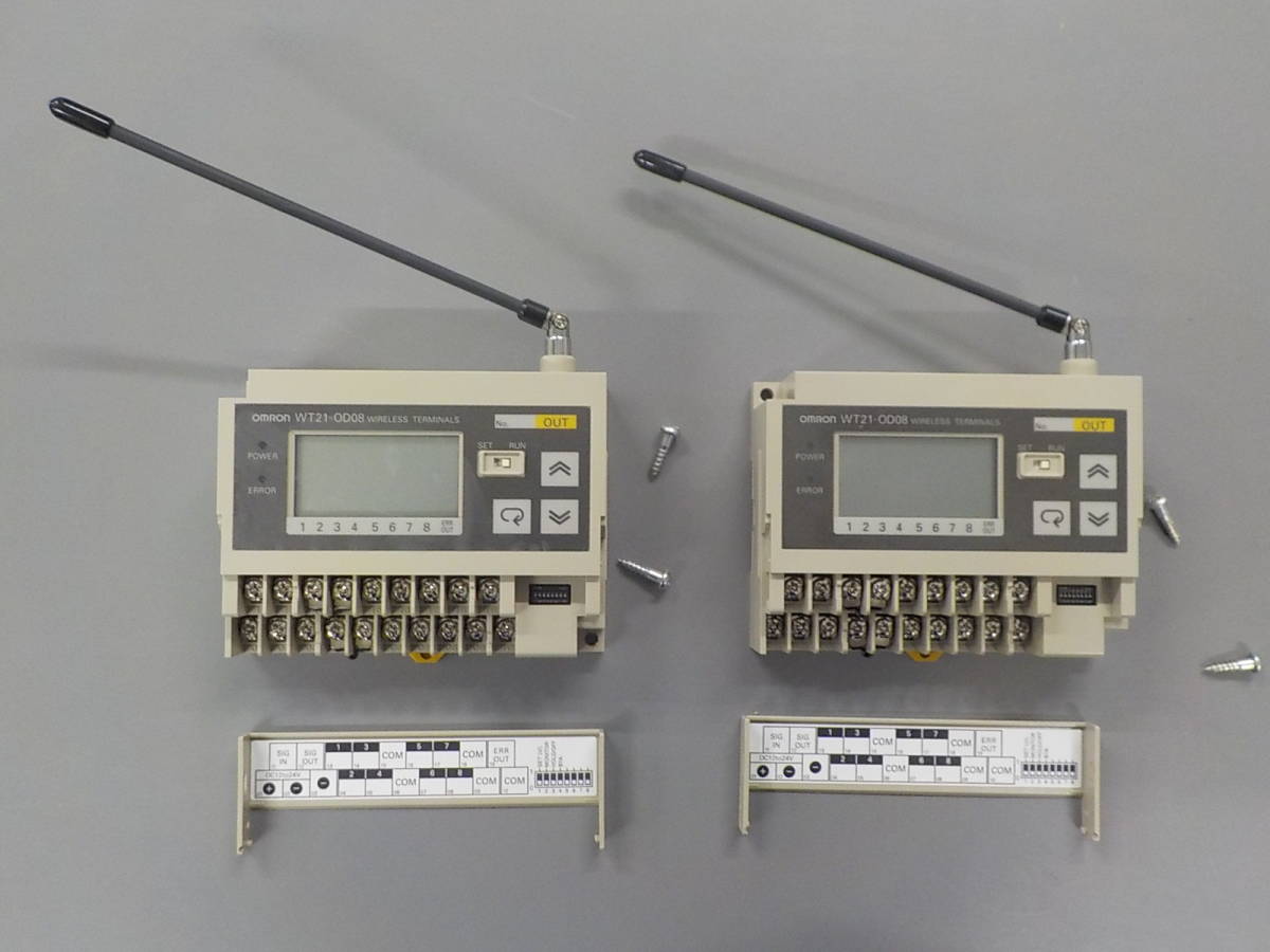 【目立った傷や汚れなし】★ オムロン 2台 WT21-OD08 ワイヤレス ターミナル Omron ★の落札情報詳細 - Yahoo!オークション落札価格検索 オークフリー