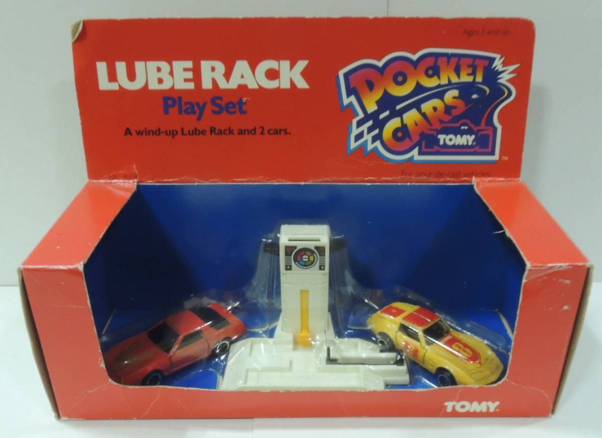 【目立った傷や汚れなし】詳細不明 試作品？トミカ LUBE RACK Play Set (CHEVROLET・PONTIAC FIREBIRD ...