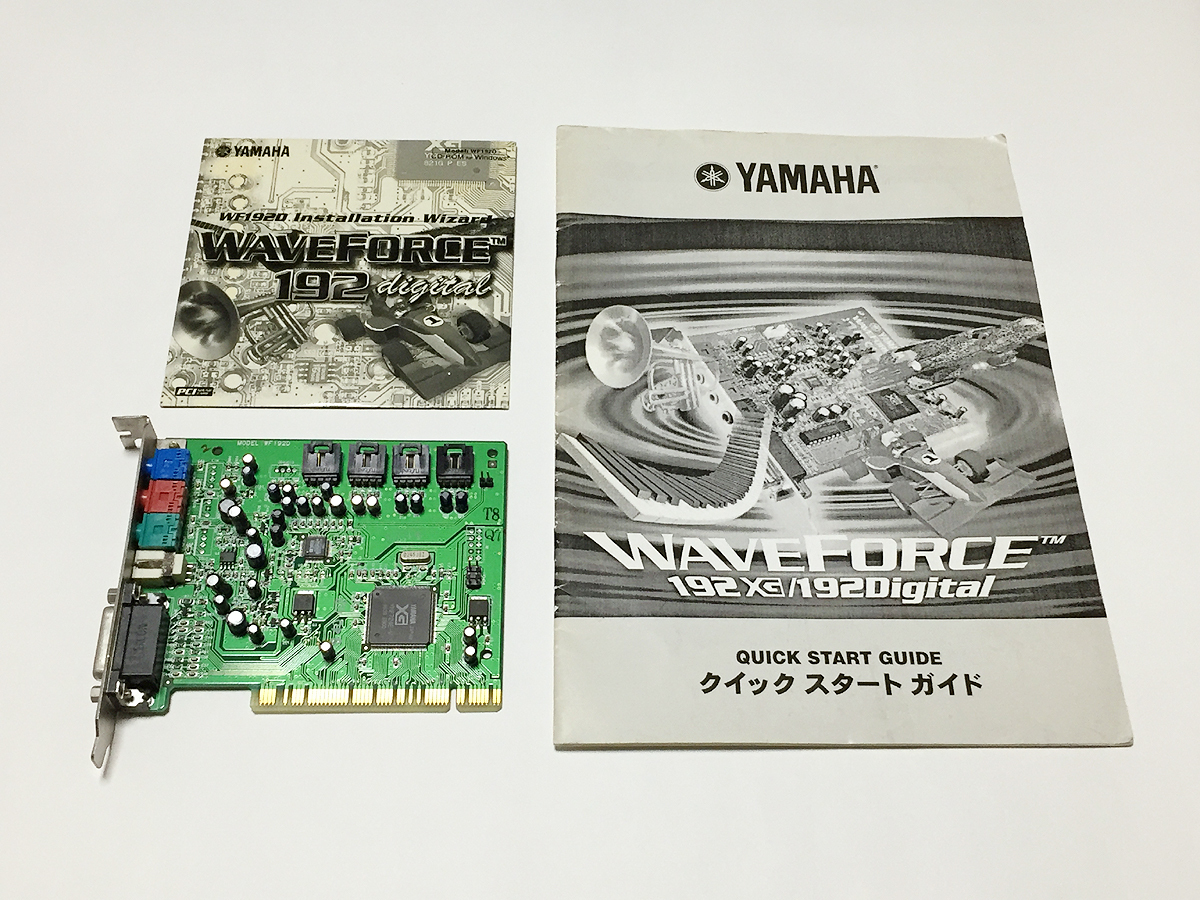 【傷や汚れあり】YAMAHA ヤマハ PCIサウンドカード ウェーブフォース WAVEFORCE WF192Dの落札情報詳細 - ヤフオク落札価格検索 オークフリー