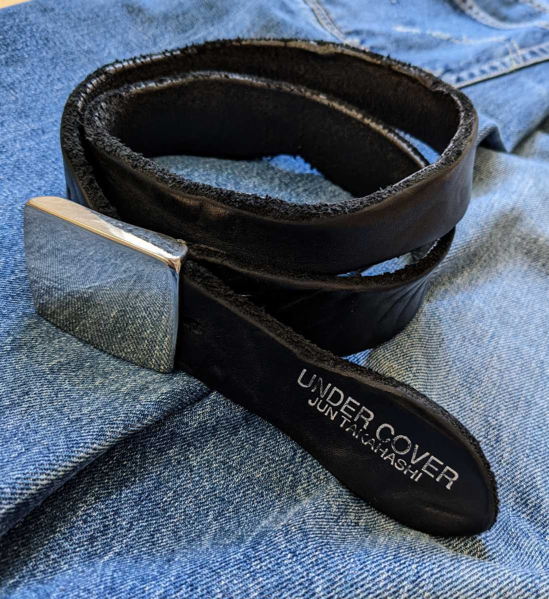 【目立った傷や汚れなし】1994 UNDERCOVER オリジナル ランダムカット ベルト ワンオフ 90s グッドイナフ AFFA 藤原 ...