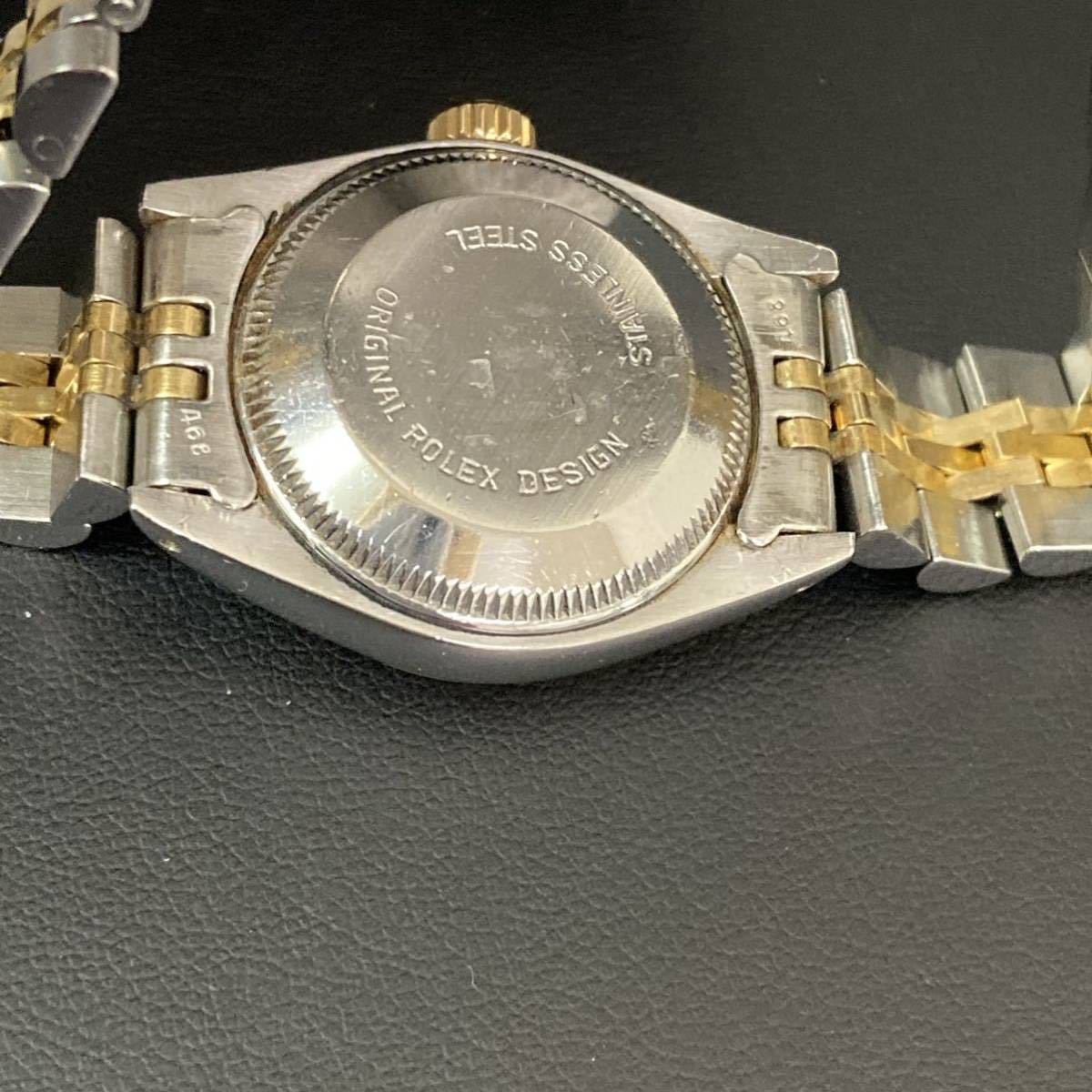 【やや傷や汚れあり】一円！137 ロレックス オイスターパーペチュアル デイト レディース 腕時計 ROLEX 6917 稼働品 SS×YG ...