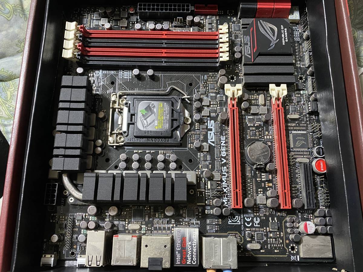 【傷や汚れあり】MA-731 激安 マザーボード ASUS MAXIMUS V GENE LGA1155 BIOS立ち上がり確認済み ジャンク ...
