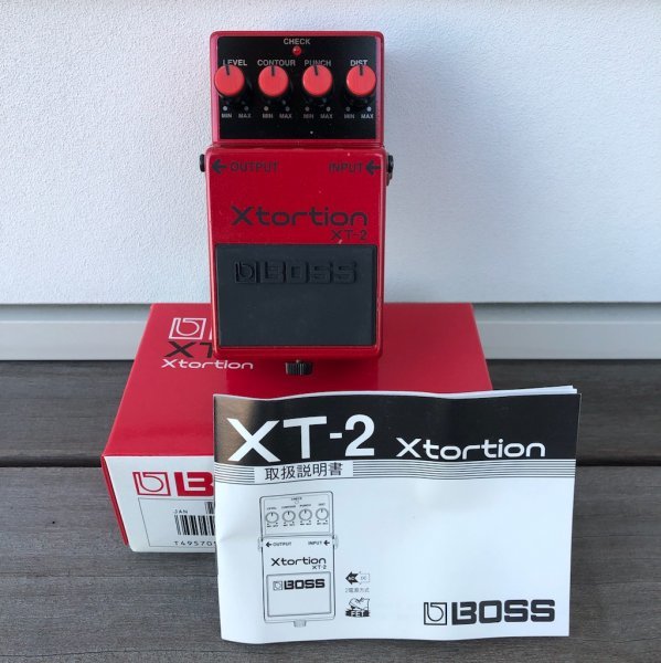 【目立った傷や汚れなし】正常動作品 元箱付 BOSS Xtortion XT-2 コンパクトエフェクター ボス エクストーション スラッシュ ...