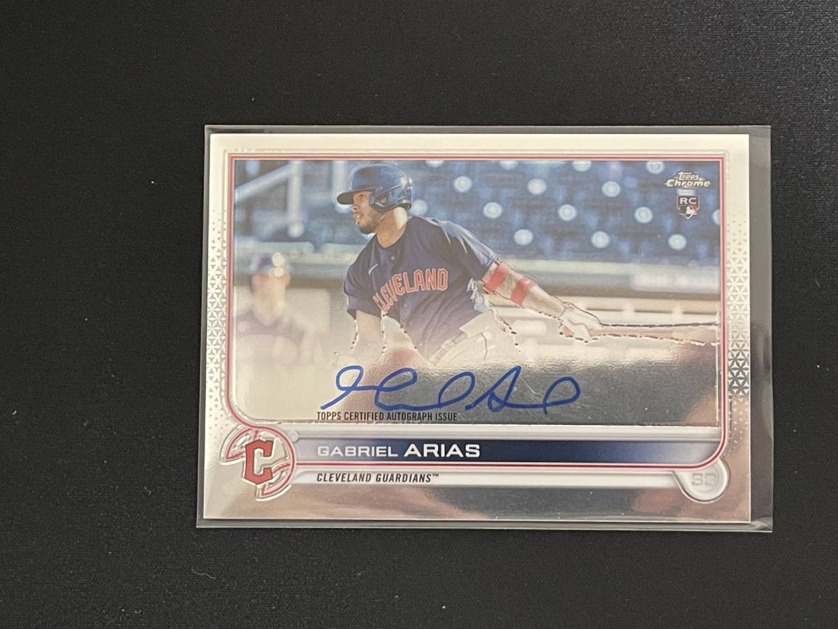 【目立った傷や汚れなし】Gabriel Arias【2022 Topps Chrome】Auto | Cleveland Guardiansの ...
