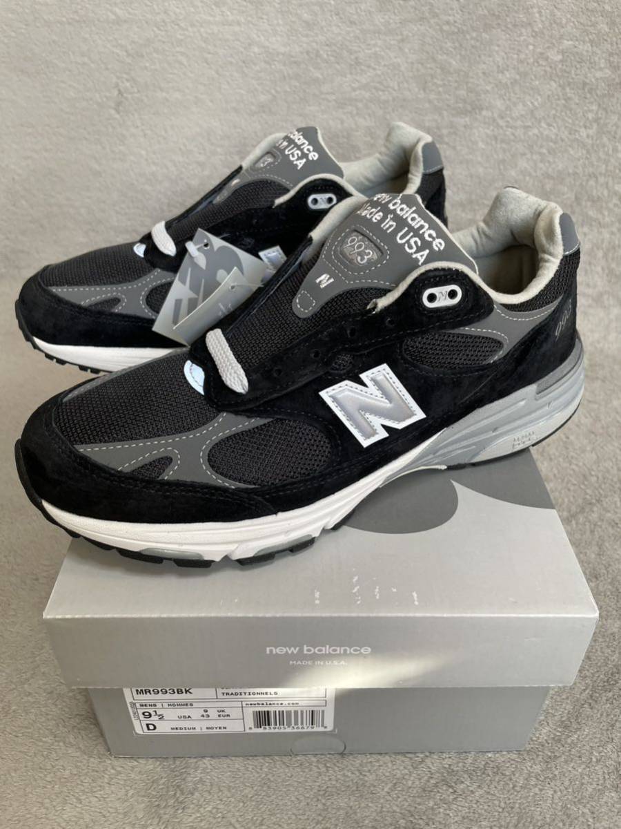 【未使用】NEW BALANCE MR993 BK 27.5cm 極希少1点 即日発送可 限定販売 2022年40週製造の落札情報詳細 ...