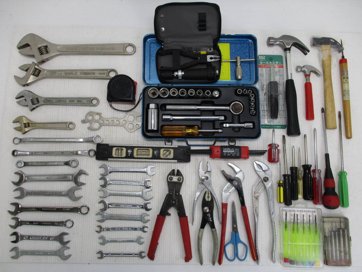 【傷や汚れあり】B104工具セット★ラチェット、ソケット、ペンチ、ワイヤーカッター、スパナ、モンキー、プライヤーなどの落札情報詳細 ...