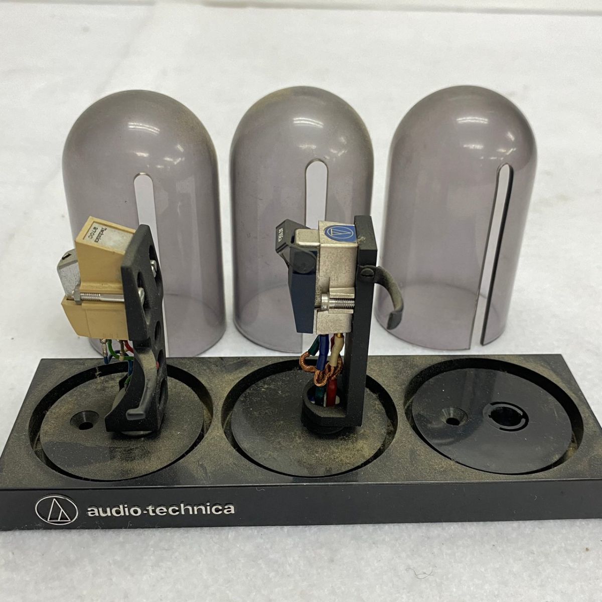 【傷や汚れあり】T381-O15-2594 2点 まとめ audio-technica オーディオ テクニカ ステレオ カートリッジ AT15Ea/Technics テクニクス 270C ...