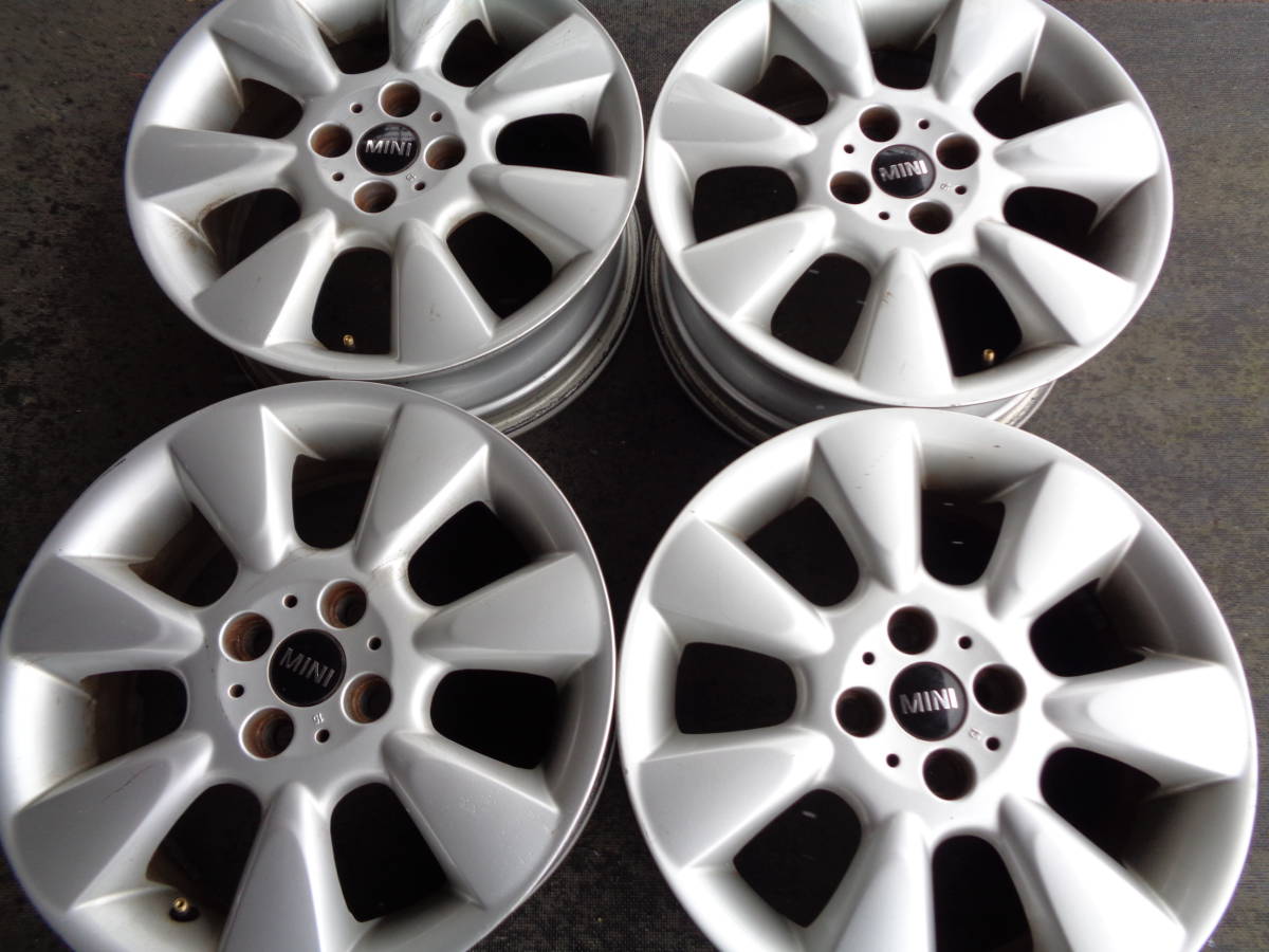 【やや傷や汚れあり】D793 MINI 中古アルミ4本 6.5J×16 100-4H 48 シルバーの落札情報詳細 - ヤフオク落札価格検索 ...