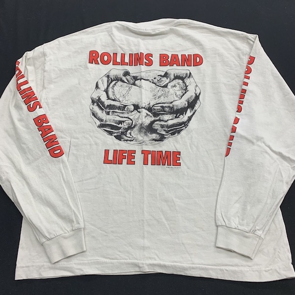【やや傷や汚れあり】ROLLINS BAND Tシャツ 90s ヴィンテージ ロンT コピーライト シングルステッチ ロリンズバンド ...