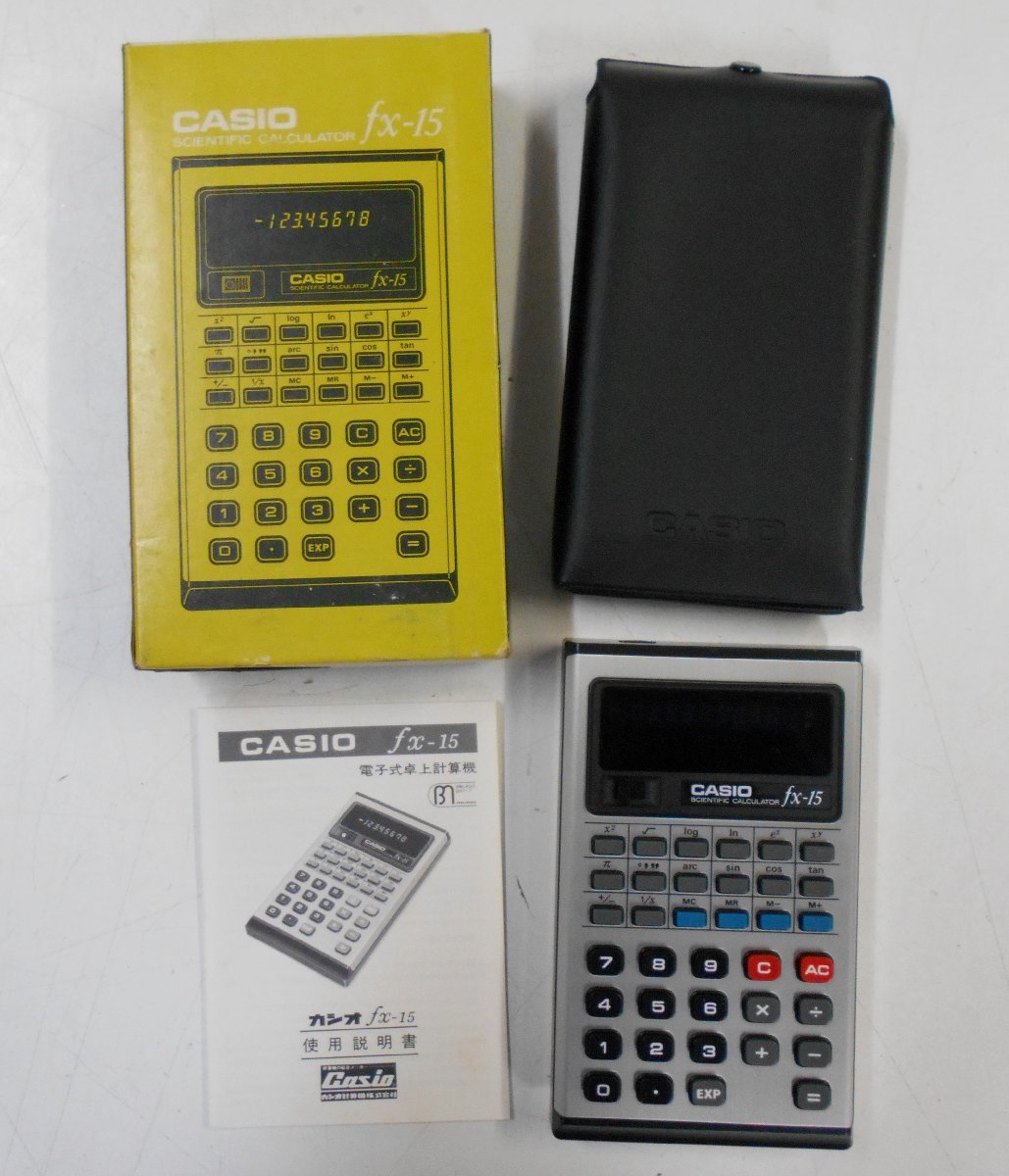 【傷や汚れあり】CASIO カシオ fx-15 関数電卓 電卓 蛍光管表示 【キ682】の落札情報詳細 - ヤフオク落札価格検索 オークフリー