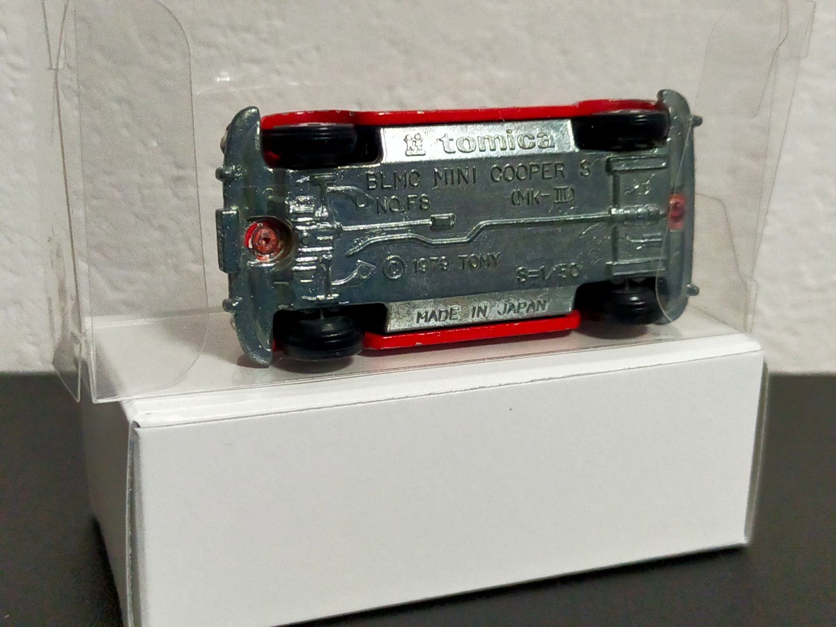 【やや傷や汚れあり】1円 ~ 日本製 トミカ BLMC ミニクーパー tomica No.F8 BLMC MINI COOPER S MK-Ⅲ ...