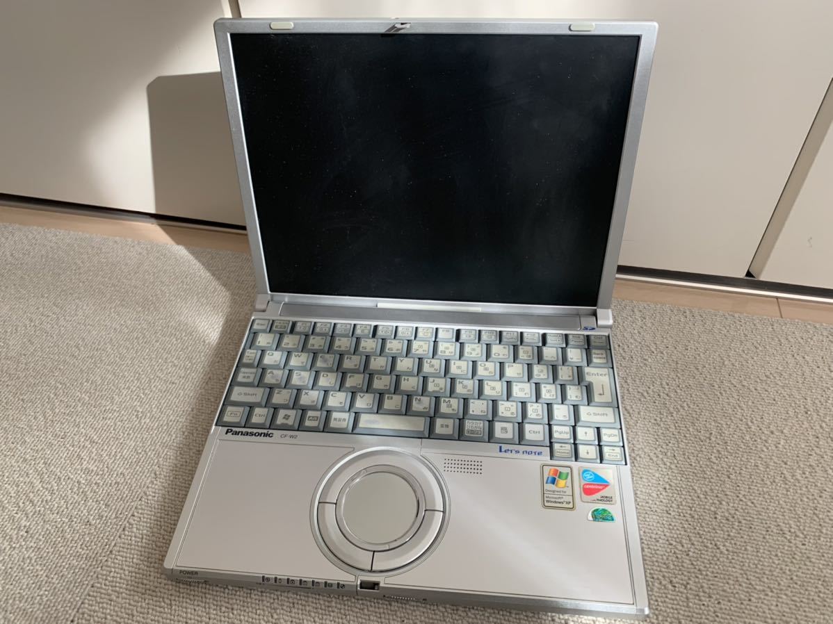 【傷や汚れあり】パナソニック Let's NOTE CF-W2DW6AXR 12.1型ノートPC Pentium M 1.1GHz メモリ256MB HDD 40GB Windows XP ...