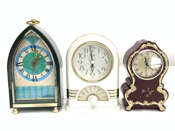 【傷や汚れあり】レア 希少 廃版SEIKO セイコー Musica ムジカ QM712W 目覚まし時計 メロディ 7曲入 卒業写真 他 置時計 ...