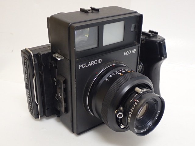 【やや傷や汚れあり】polaroid 600se ポラロイド 中判カメラ レンズ Mamiya 127mm F4 7 スペーサー付