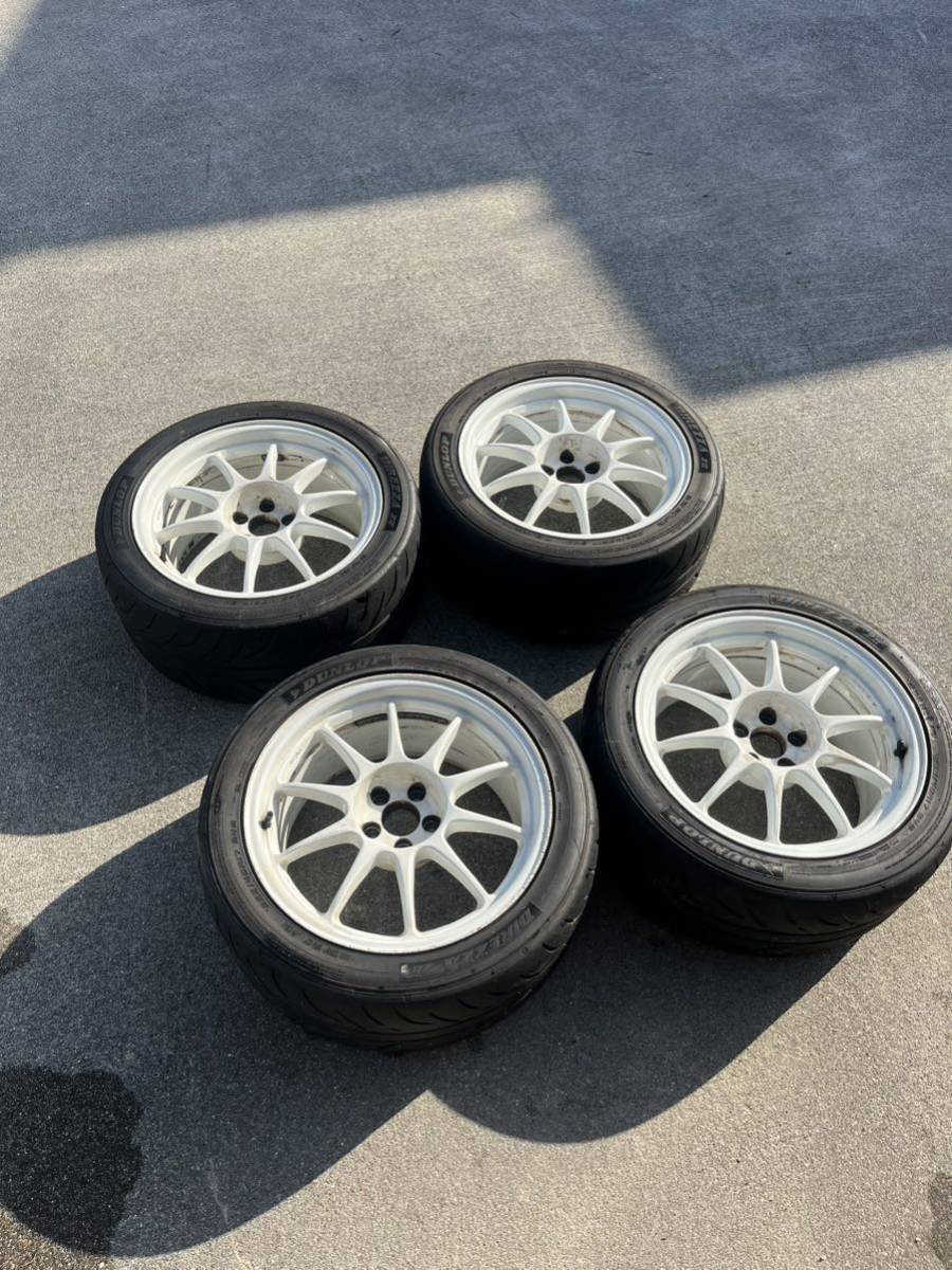 【全体的に状態が悪い】エンケイ ターマック 特注サイズ17インチ9jオフセット28 ハブ径56 Pcd100 インプレッサ Brz 86の落札