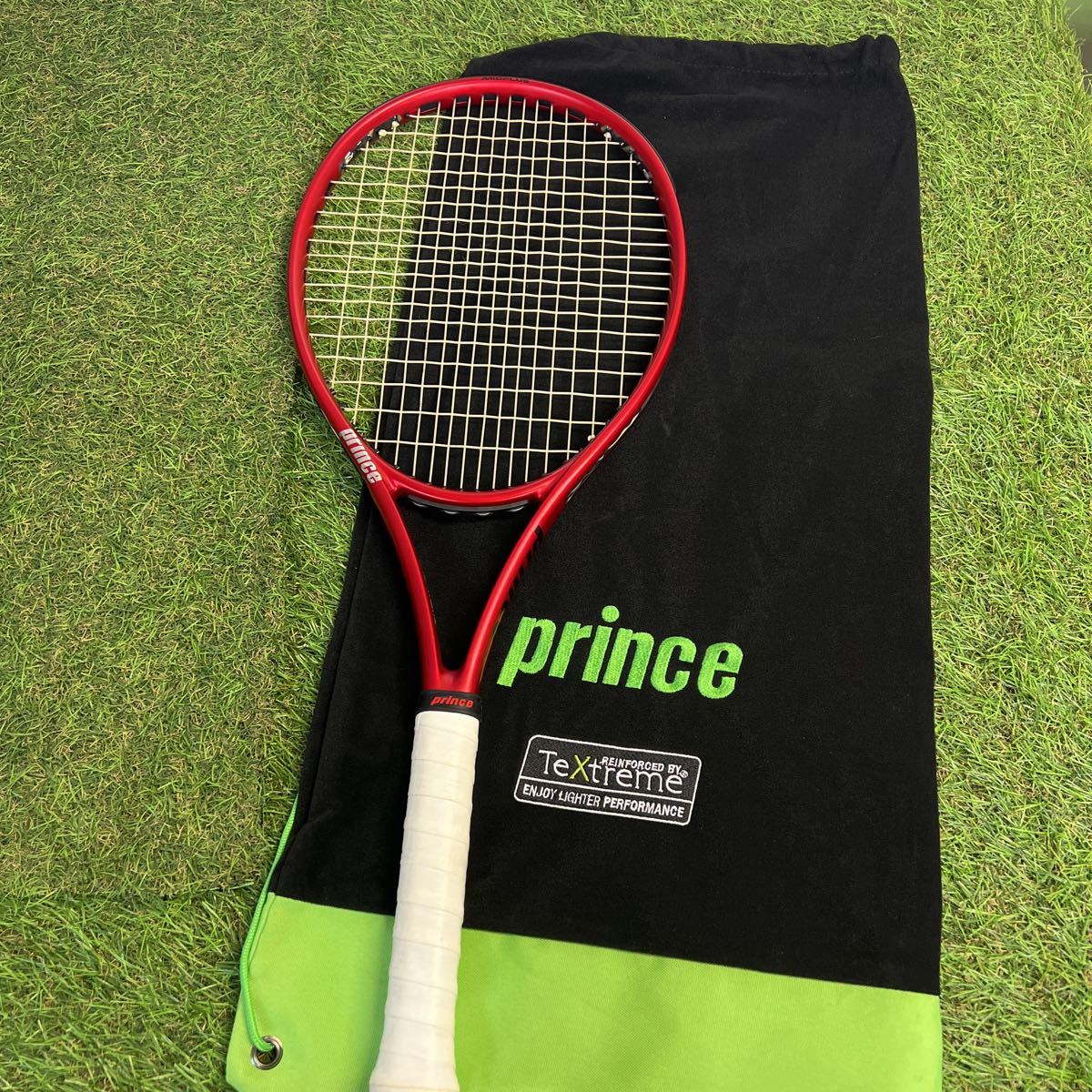 【やや傷や汚れあり】SS001 Prince プリンス BEAST O3 100 ビースト TeXtreme カーボン PL1050 硬式テニス テニス テニスラケット 試打品 中古品 ...