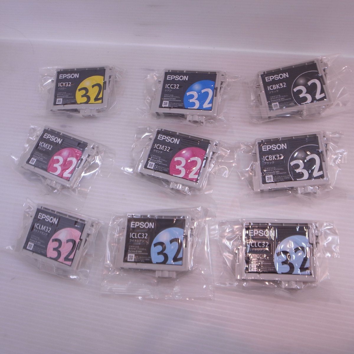 【未使用】F044 1円～ エプソン 32 純正 インクカートリッジ EPSON たくさん 9個 まとめて放出品！送料185円の落札情報詳細 - Yahoo!オークション落札価格検索 オークフリー