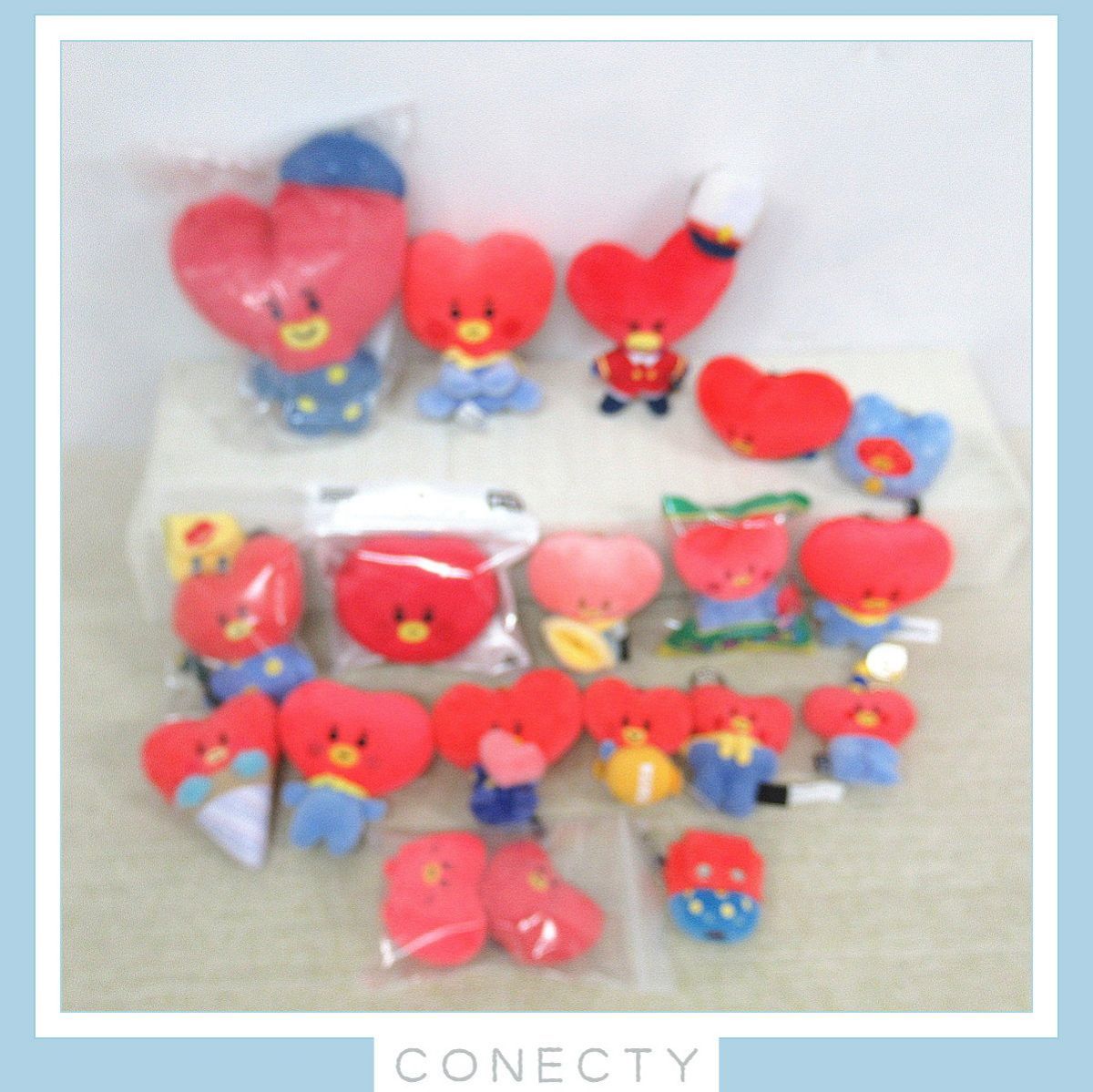 【未使用に近い】BT21 TATA ぬいぐるみ マスコット キーチェーン等 セット BTS 防弾少年団 V テヒョン テテ 1st ...