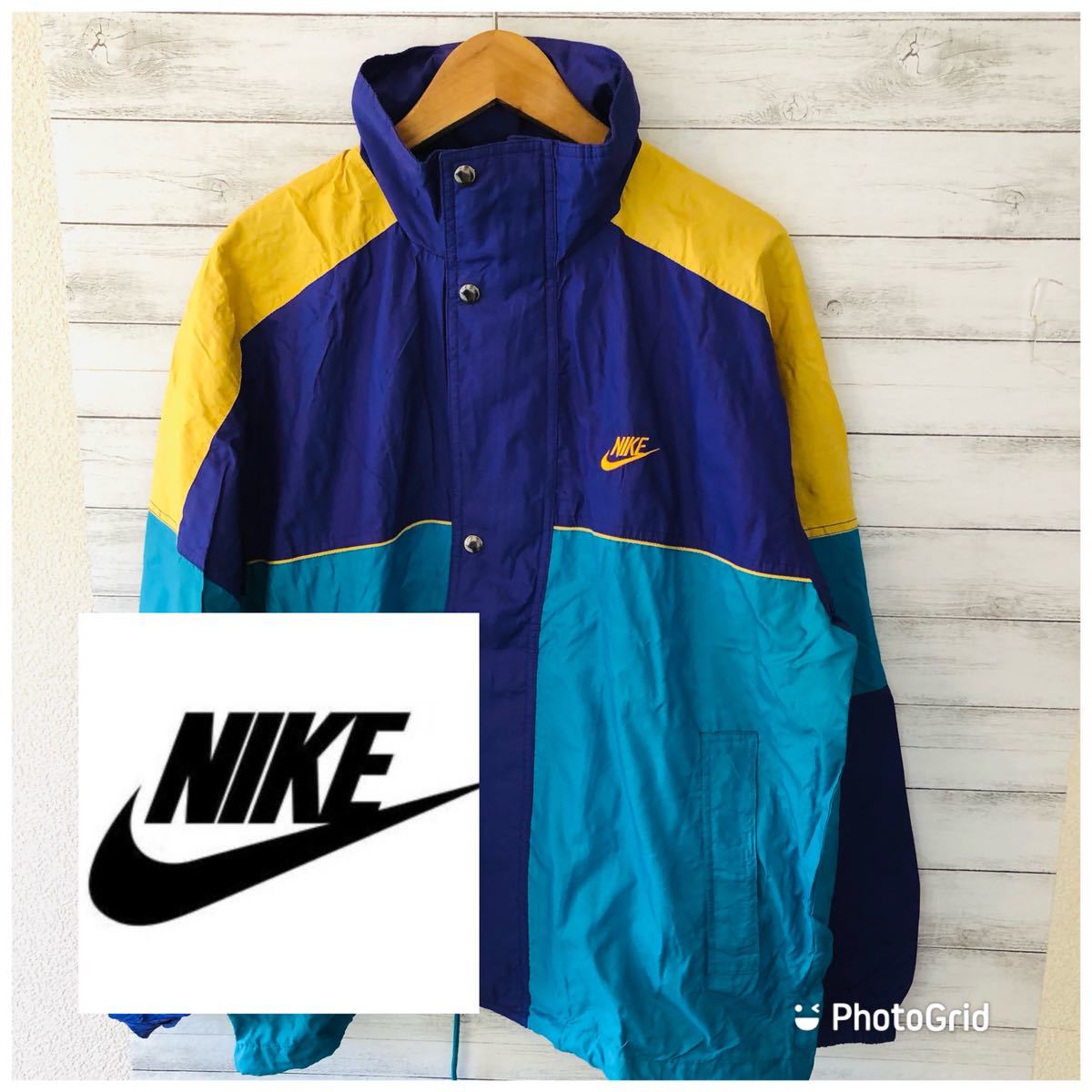 【傷や汚れあり】ナイキ NIKE XXL 裏地コットン スリートーン ナイロンジャケット マウンテンパーカー マンパー グリーン×イエロー×パープルの落札情報詳細 - ヤフオク落札価格検索 ...