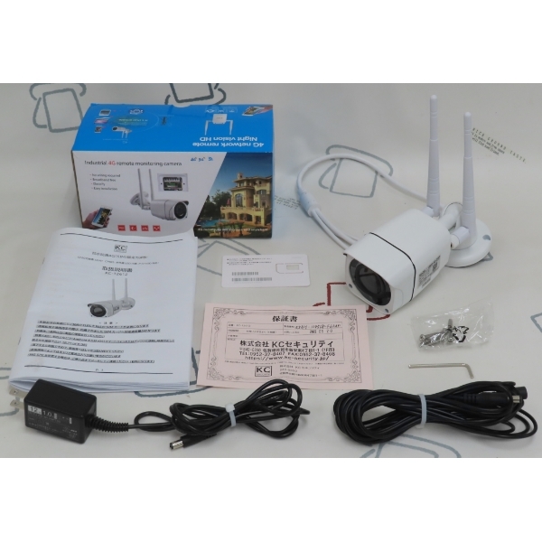 【目立った傷や汚れなし】☆防犯カメラ KC-12612 ワイヤレス 4G LTE SIMカメラ docomo回線 ワケありの落札情報詳細 ...