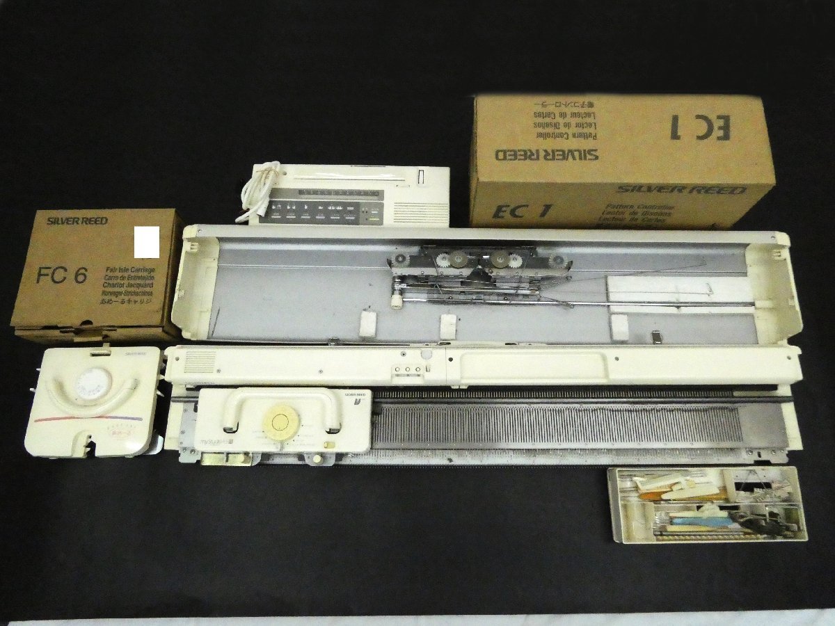 【傷や汚れあり （詳細）】N221-S4-6424 通電確認済 SILVER REED シルバーリード EC1 電子コントローラー編み機 現状 ...