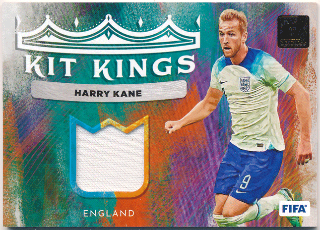 【目立った傷や汚れなし】Harry Kane Soccer 2022-23 Panini Donruss Kit Kings Jersey ...