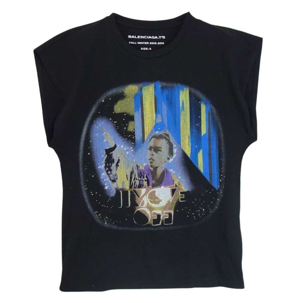 【やや傷や汚れあり】BALENCIAGA バレンシアガ 329674 TDKC9 FALL-WINTER 2013-2014 プリント ノー ...