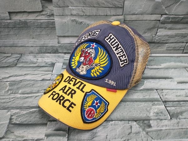 【傷や汚れあり】TEDMAN/テッドマン/DEVIL AIR FORCE/デビル エアフォース/MESH CAP/メッシュキャップ/ネイビー ...