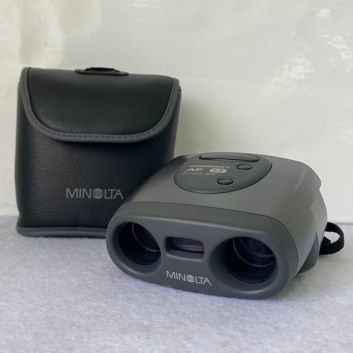 【傷や汚れあり】F313-C2-205 MINOLTA ミノルタ COMPACT AF 8 双眼鏡 8×23 6.6° ケース/レンズキャップ ...