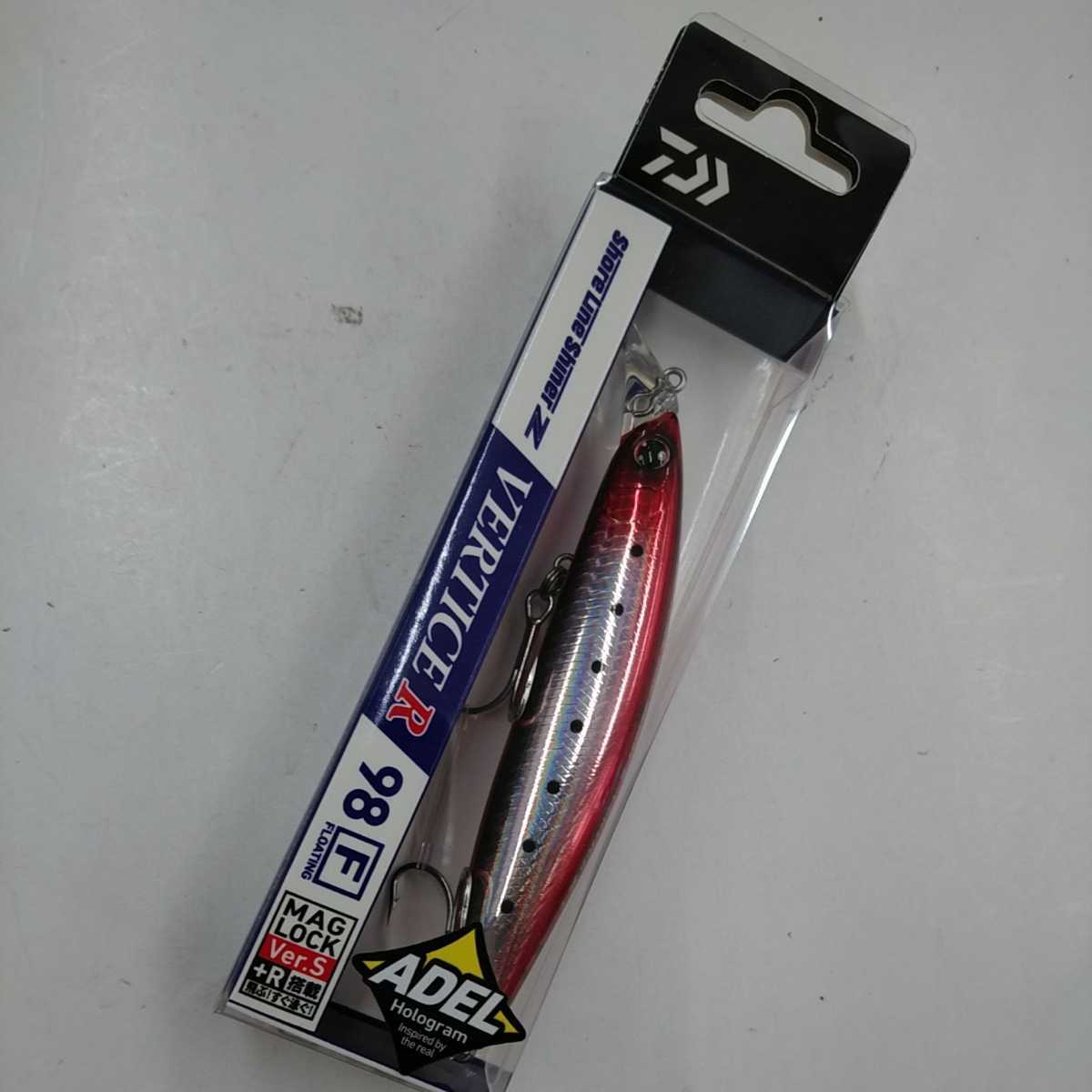 【未使用】新品 ダイワ ショアラインシャイナーZ バーティスR 98F アデルバーニングイワシ 98mm 16.2g スローフローティング ...