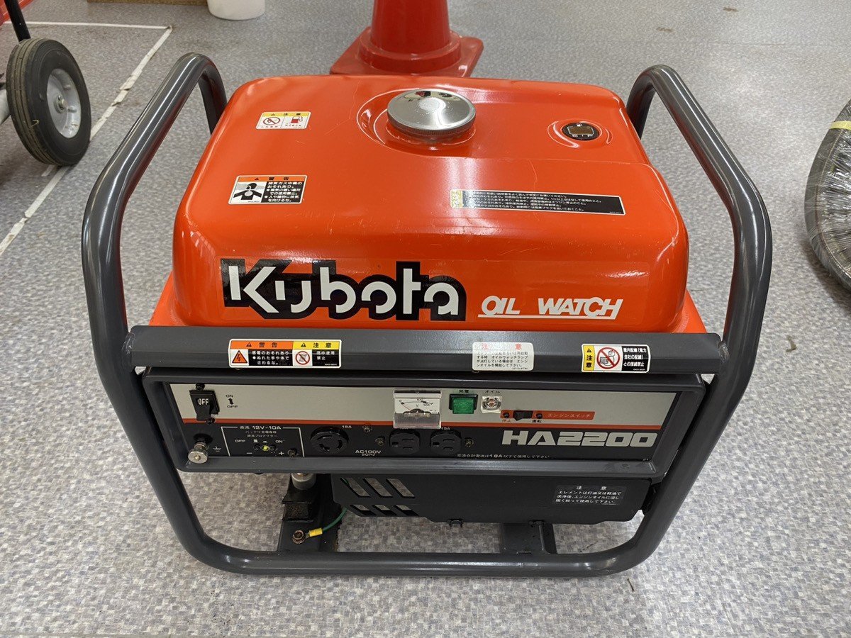 【やや傷や汚れあり】 【着払い商品】 クボタ 発電機 HA2200-J の落札情報詳細 - ヤフオク落札価格検索 オークフリー