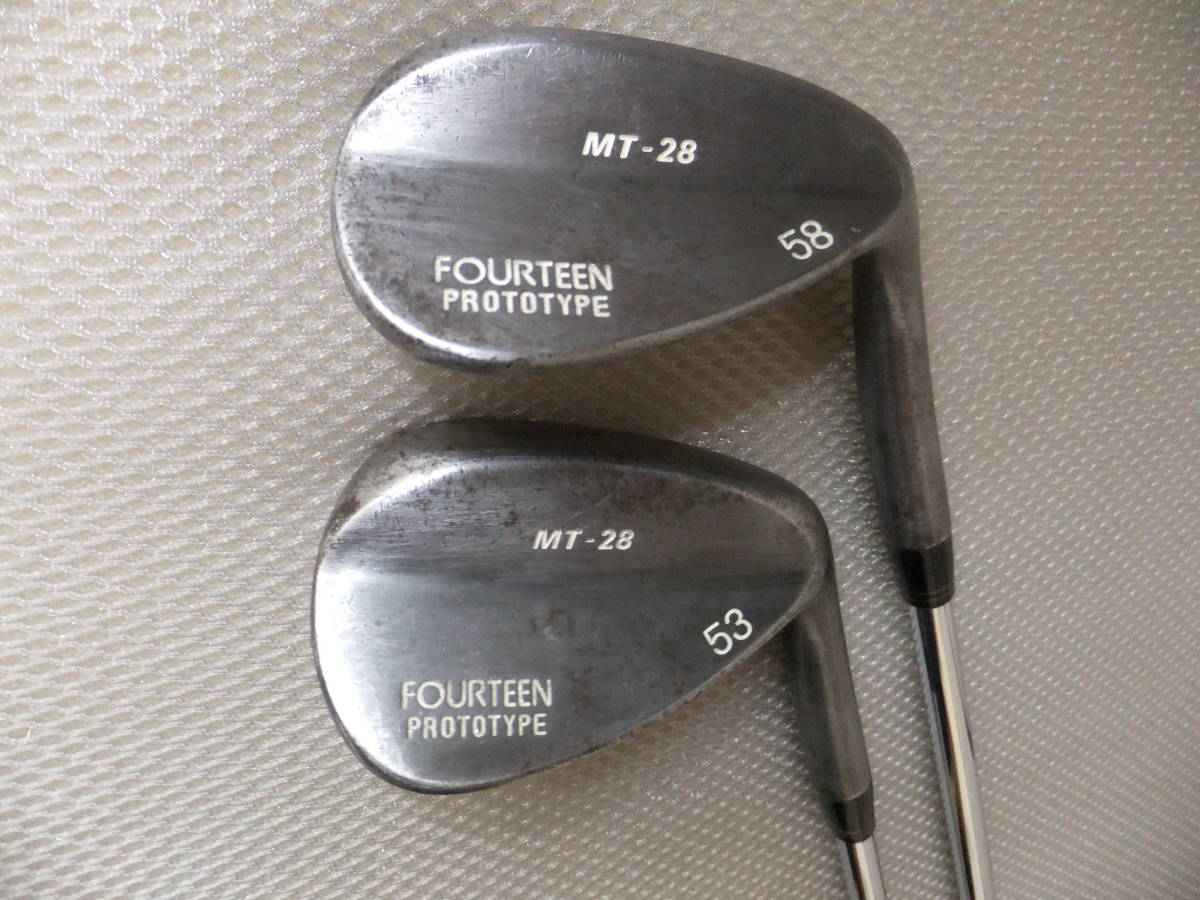 【やや傷や汚れあり】 希少 FOURTEEN ウェッジ MT-28 PROTOTYPE 53度 58度 2本セット限定販売品の落札情報詳細 ...