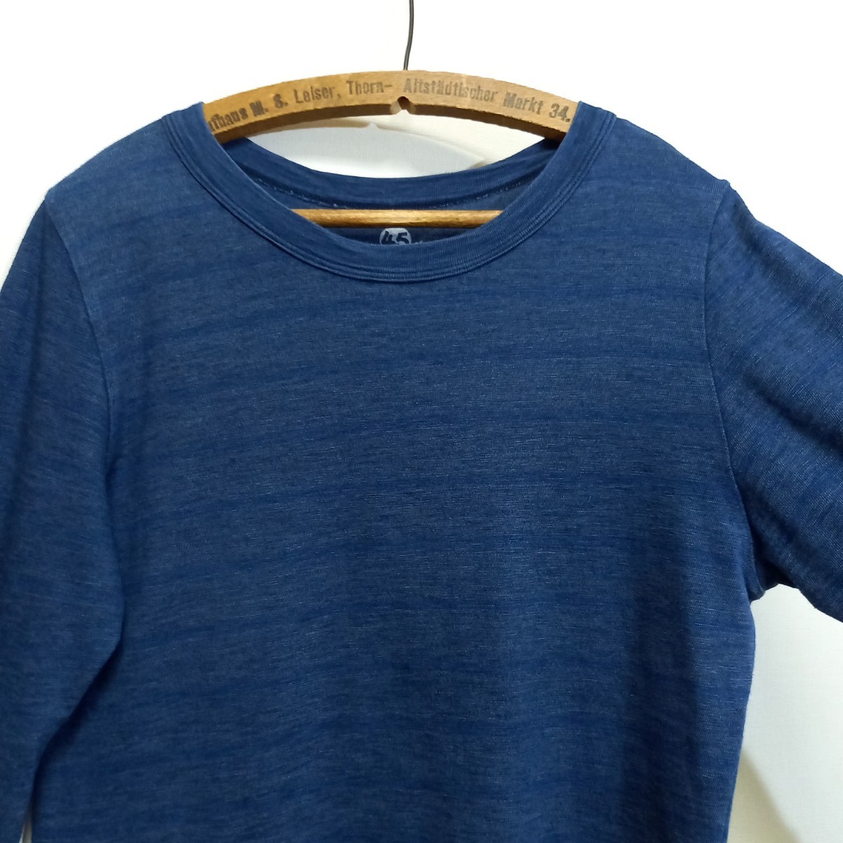 【目立った傷や汚れなし】《実はボーダー / 藍染め天竺》45R インディゴ染め 長袖 908 ボーダー オーシャン Tシャツ サイズ1 スウェット シャツ カットソー 45rpmの落札情報詳細 ...