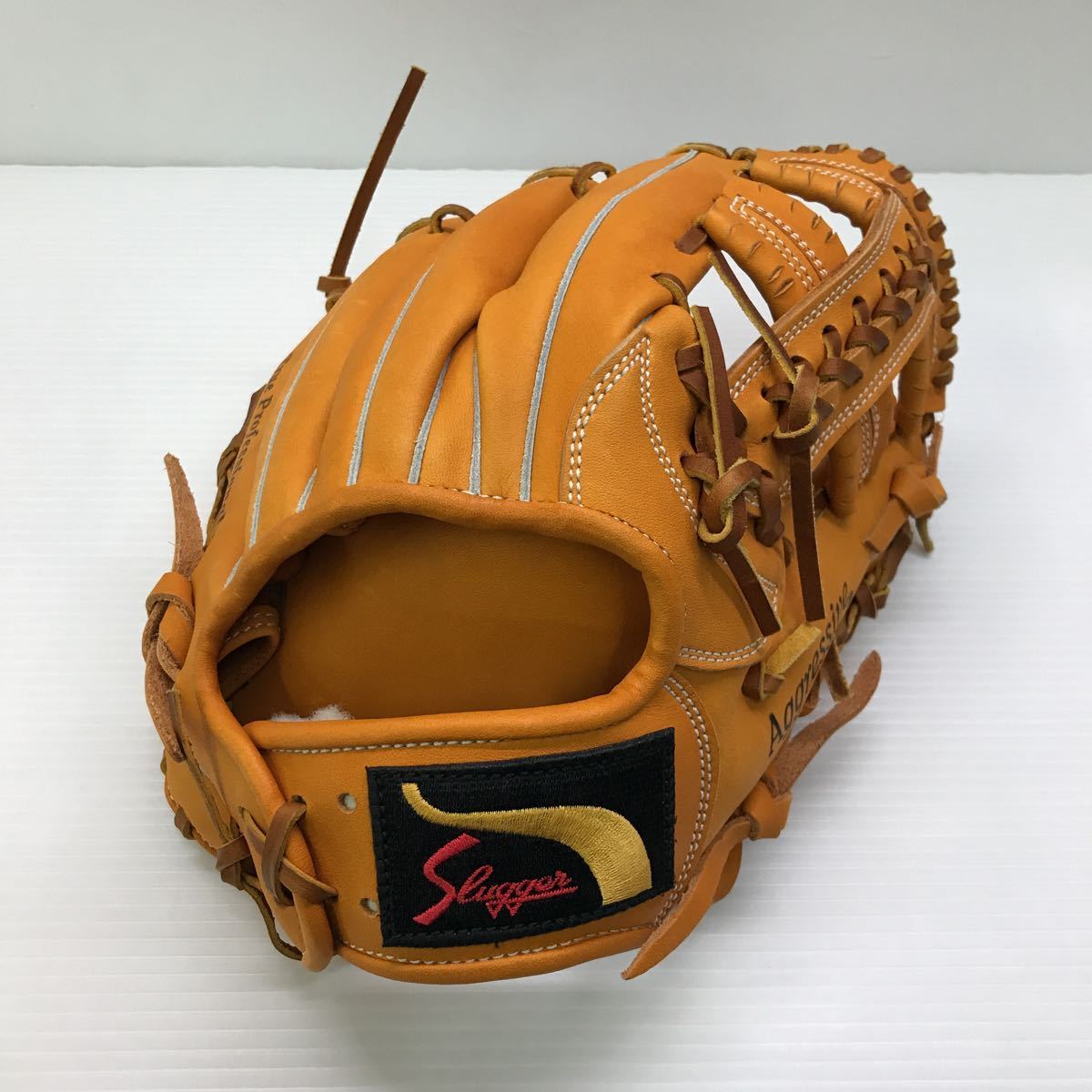 【やや傷や汚れあり】G-6288 久保田スラッガー KUBOTA SLUGGER Special Order 軟式 内野手用 KSN-24PS型 EGS-90 グラブ グローブ 野球 中古品の ...