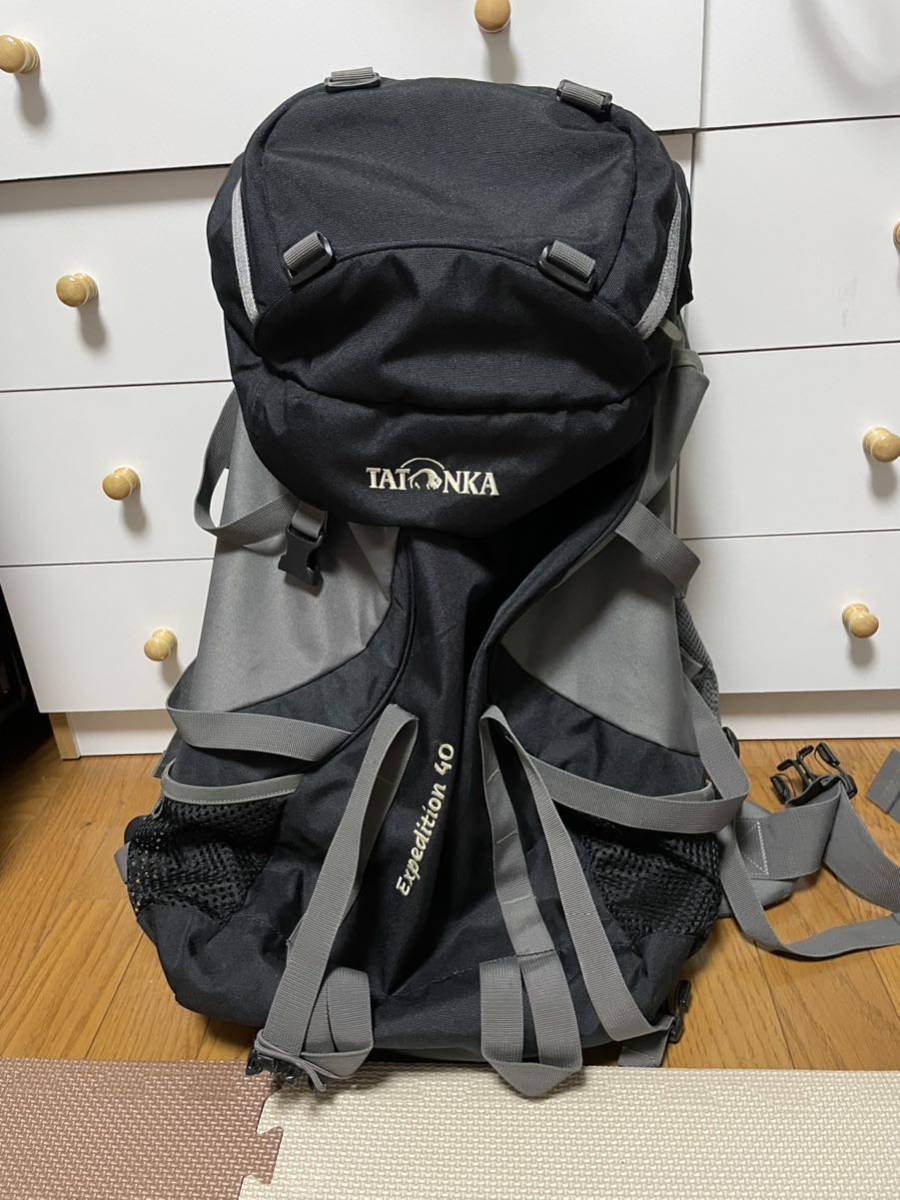 【目立った傷や汚れなし】TATONKA タトンカ 容量40L 良美 トレッキングバックパック 登山リュック V1-ECO ネイビー H65× ...