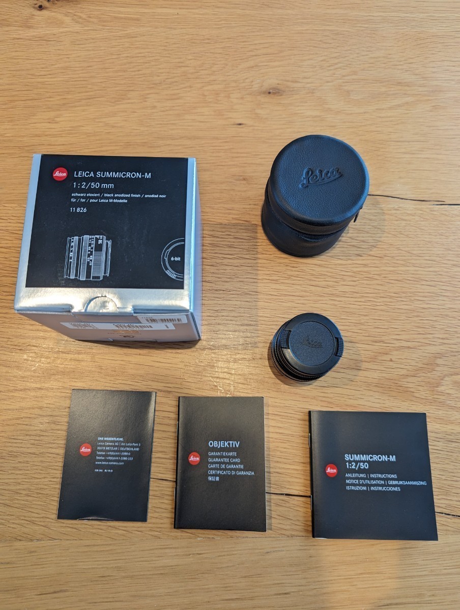【目立った傷や汚れなし】LEICA SUMMICRON-M1:2/50mm ズミクロン50mm ライカ Leicaズームアップフィルター付の ...