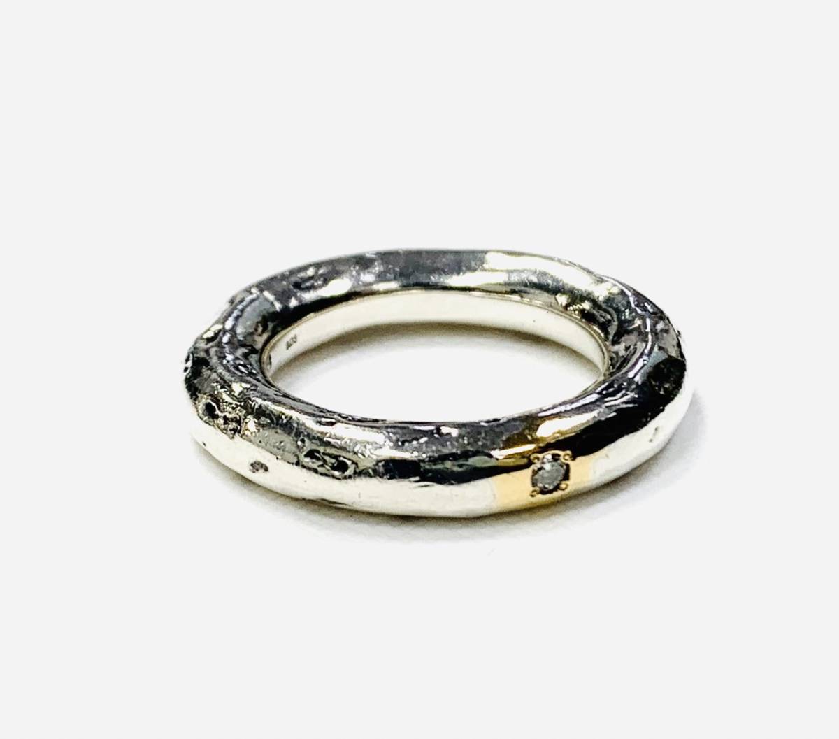 【目立った傷や汚れなし】e.m. イーエム Sv925 K18 天然 ダイヤモンド リング EM 約13号 指輪 約10.8g SILVER ゴールドの落札情報詳細 - ヤフオク落札価格検索 ...