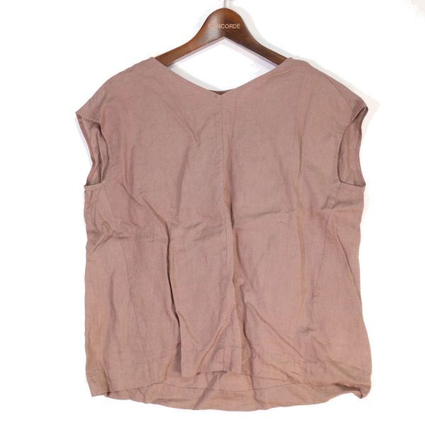 【目立った傷や汚れなし】Do CLASSE ドゥクラッセ 春夏 ノースリーブ 【麻★リネン100％】 プルオーバー ブラウス Sz.7 レディース E3T01530_6#Aの落札情報詳細 ...