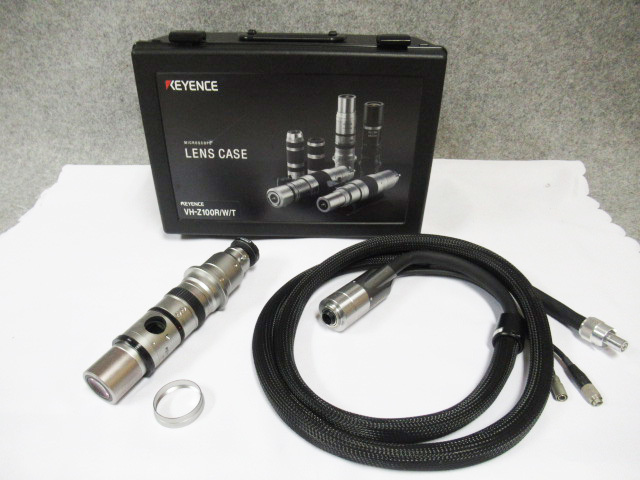 【やや傷や汚れあり】KEYENCE キーエンス VH-Z100 マイクロスコープ用 1000倍ズームレンズ レンズケース付き 管理 ...
