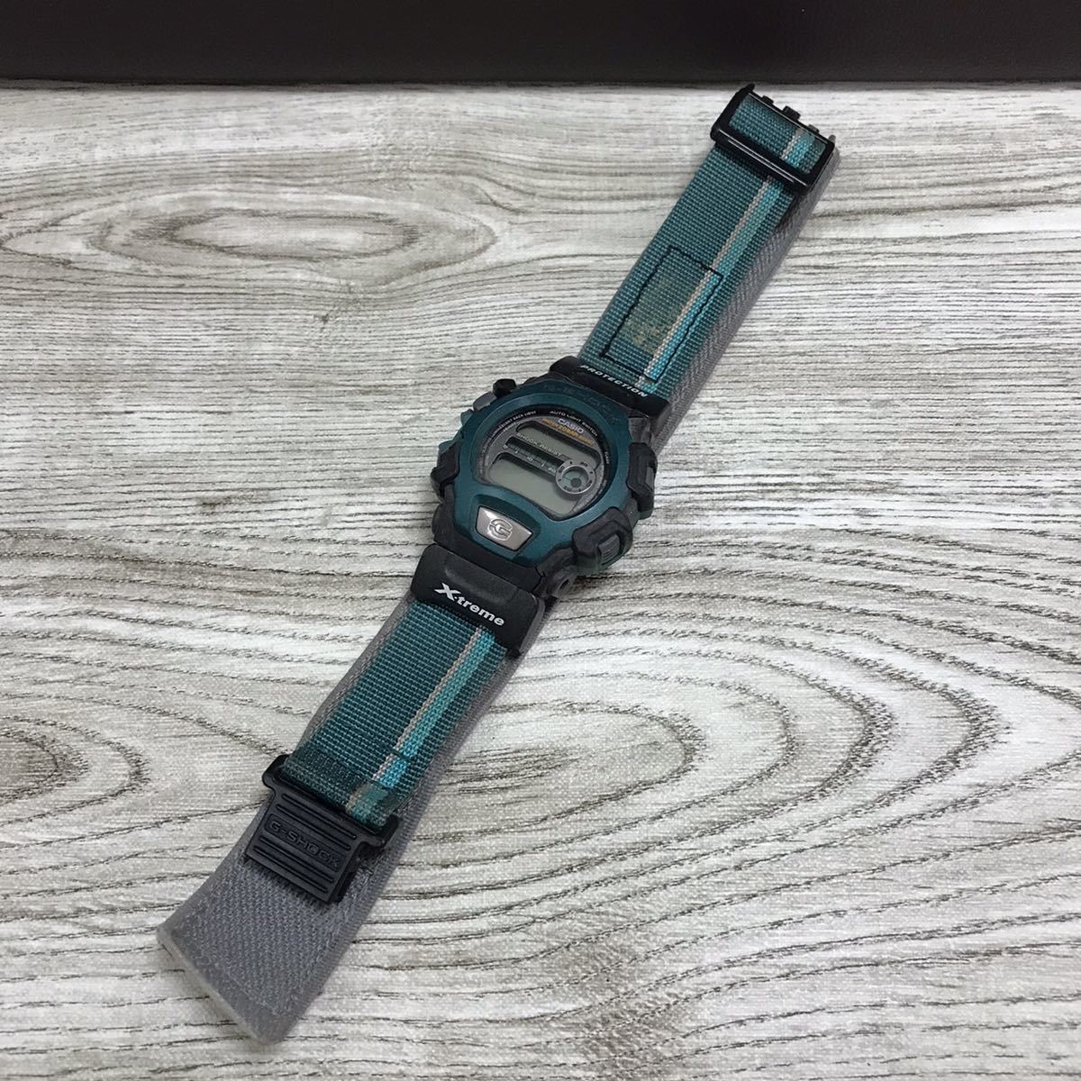 【傷や汚れあり】821-0332 ジャンク CASIO カシオ G-SHOCK DW-004 メンズ腕時計 ナイロンベルト グリーン 電池切れ ...