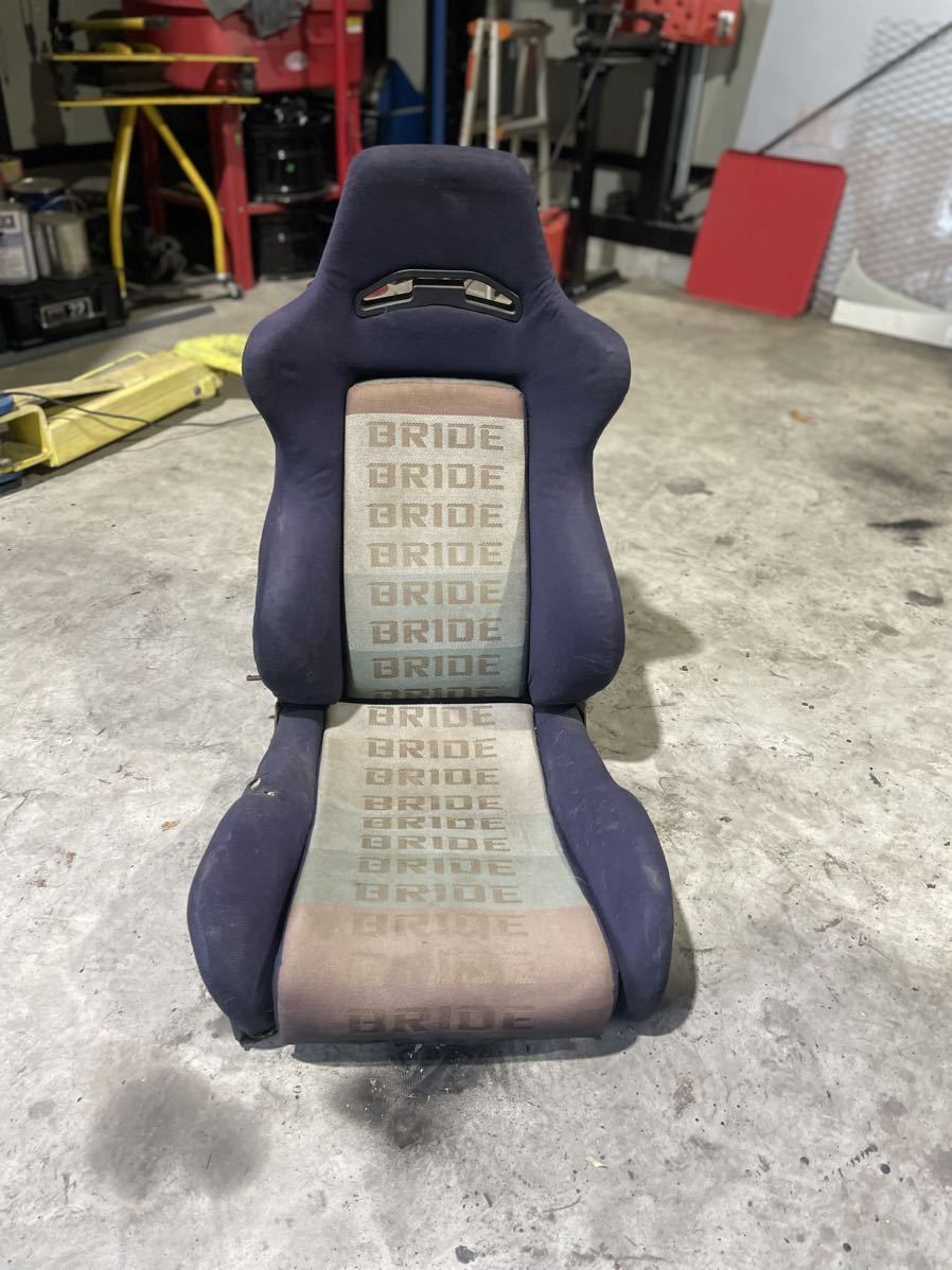 【傷や汚れあり】bride セミバケットシート 運転席 ブリッド セミバケ Brix フルバケ 底止め シルビア 86 180sx